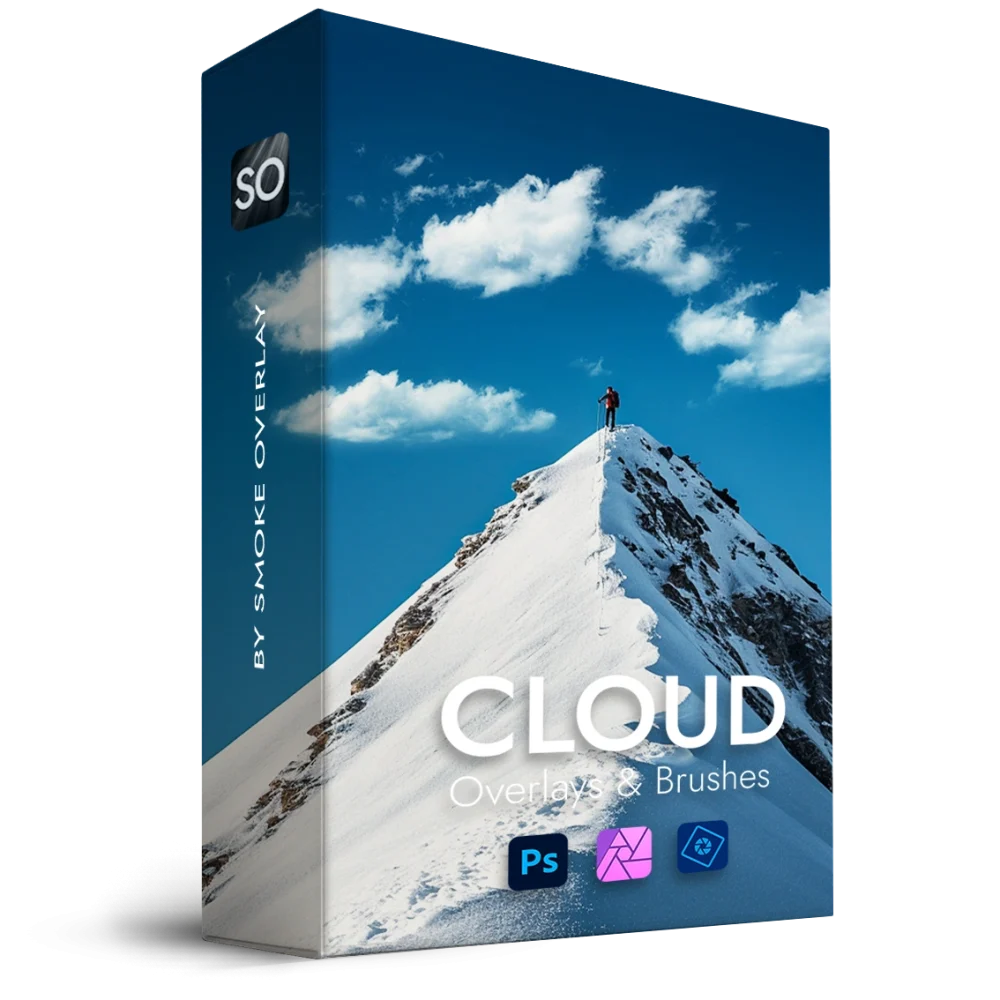 47 Cloud Overlays & Brushes (PNG/JPG, 50 MP Quality)