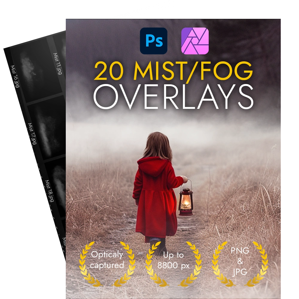20 Mist overlays (fog PNG & fog JPG)