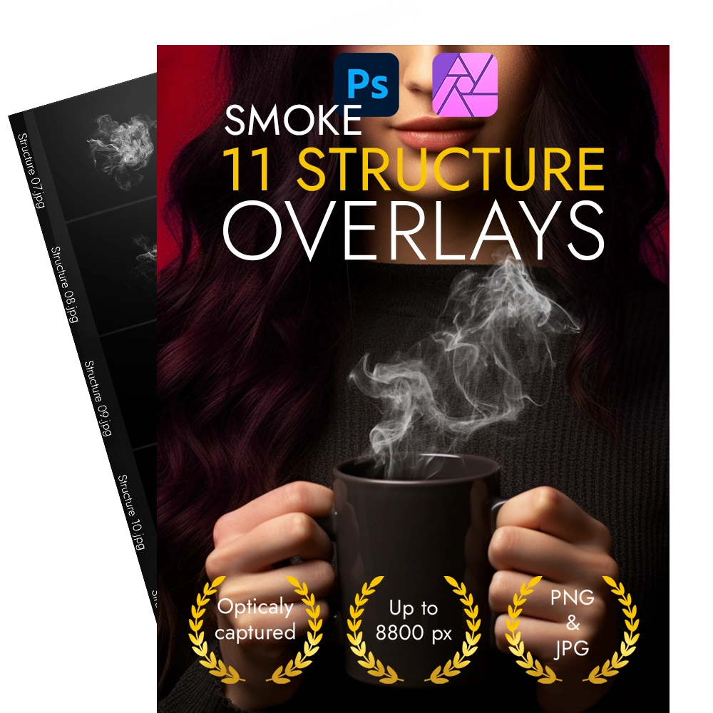 11 Smoke structure overlays (PNG & JPG)